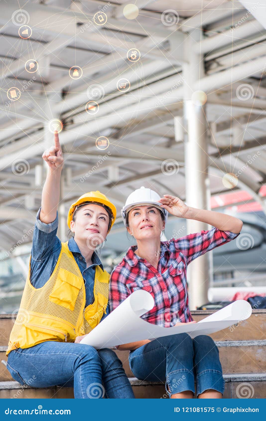 Engineer and teamwork stock image. Image of leadership - 121081575