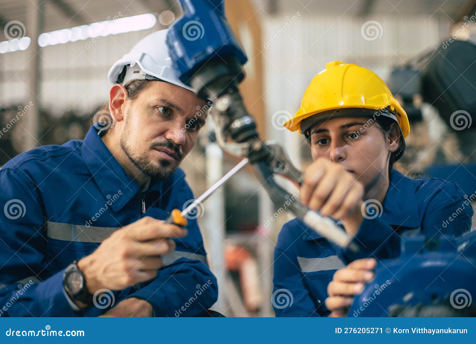 Engineer Technician Plug In Computer CPU Microprocessor To Motherboard ...