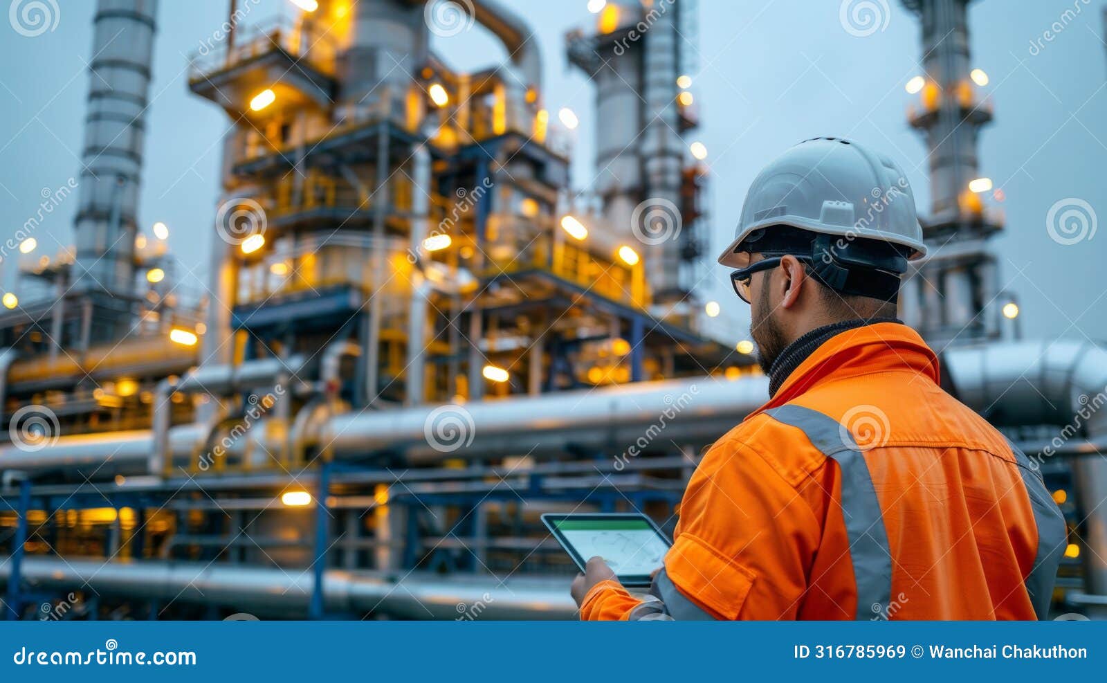 Engineer Petrochemical Refinery Royalty-Free Stock Photography ...