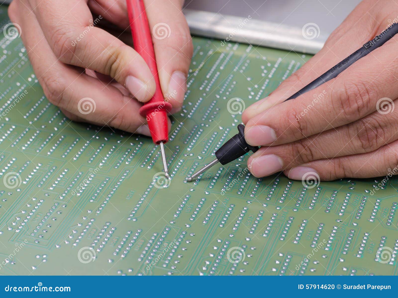 Engineer Test Electronic Equipment Stock Photo - Image of people ...