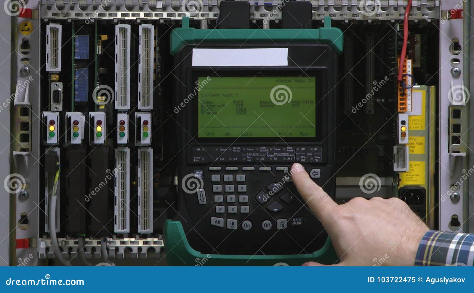 It Engineer Walk on Test Telecom Equipment, Datacenter. Stock Video ...