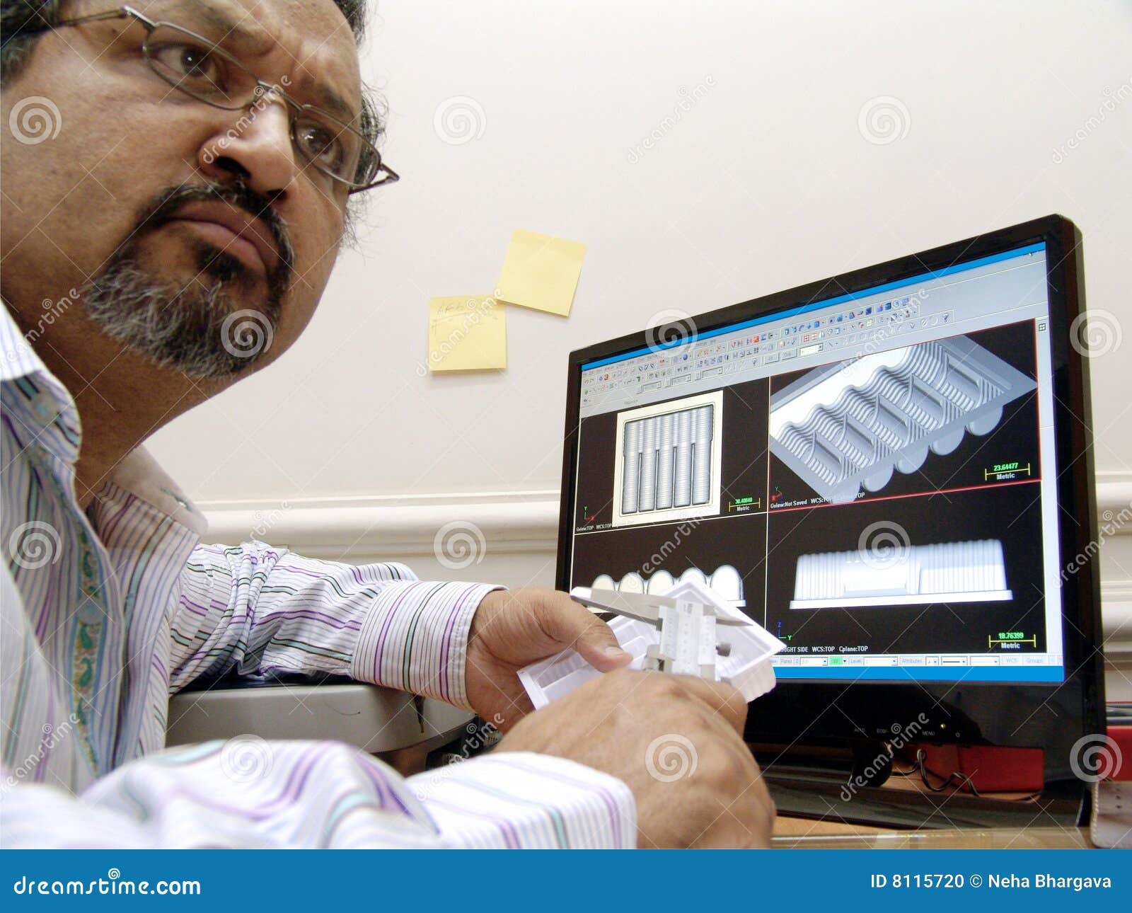 Engineer thinking stock photo. Image of monitor, designing - 8115720