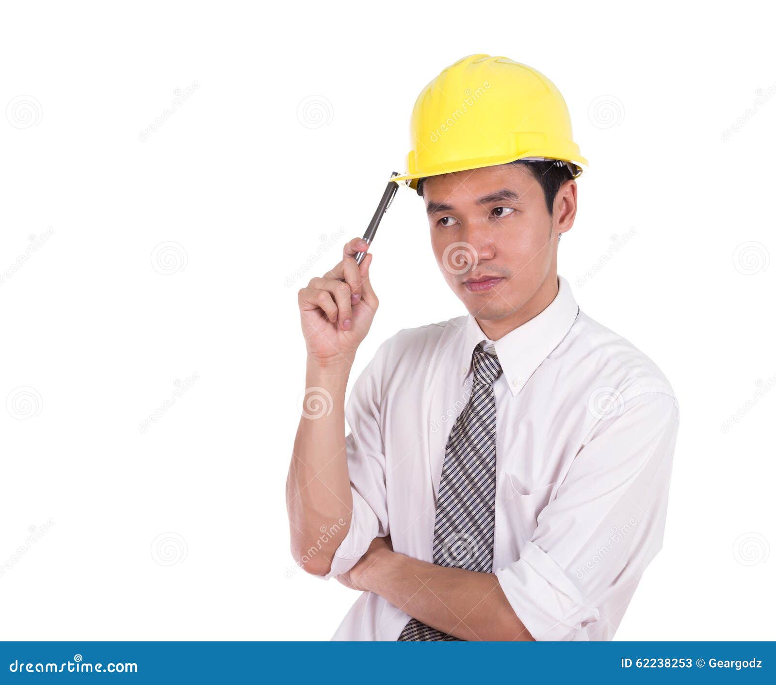Engineer thinking stock image. Image of builder, korean - 62238253