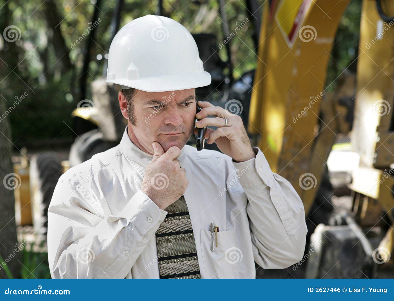 Engineer Thinking it Over stock photo. Image of businessman - 2627446
