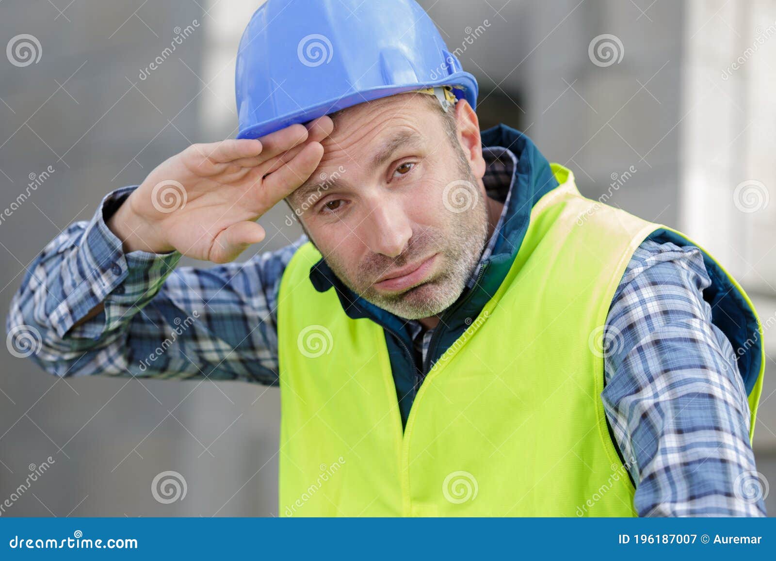 Engineer Tired Having Break Stock Image - Image of beard, eyes: 196187007