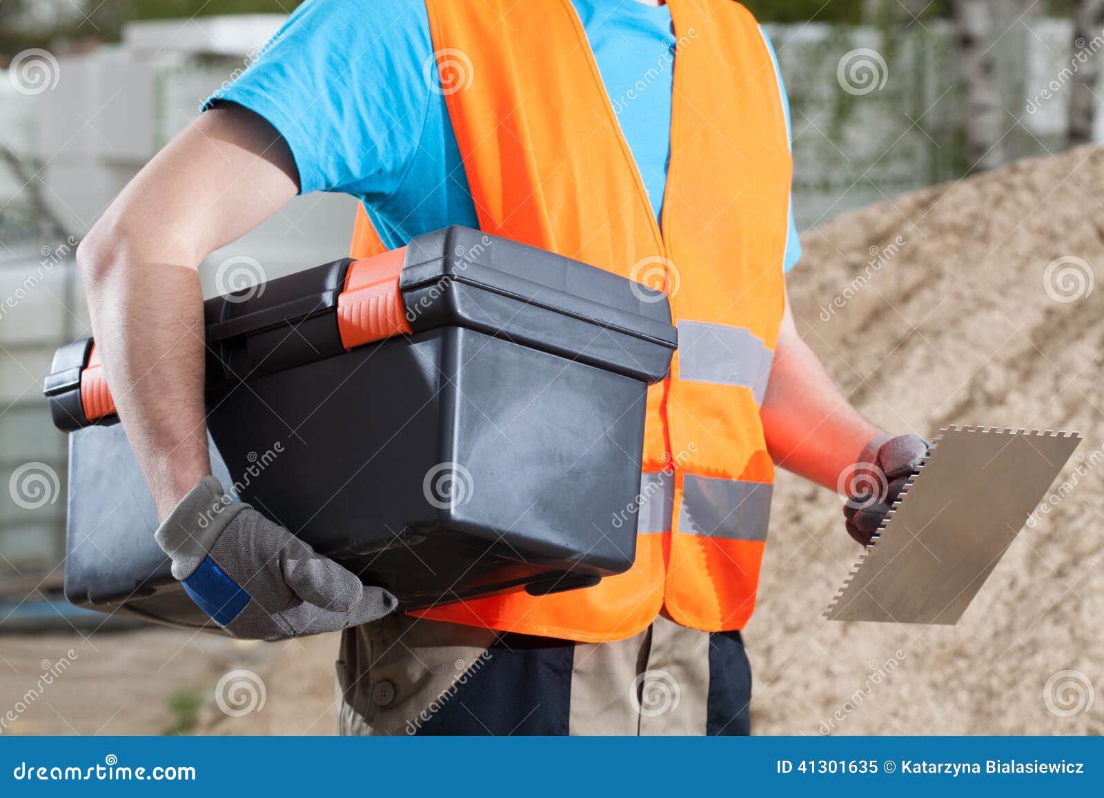 Engineer with toolbox stock image. Image of overalls - 41301635