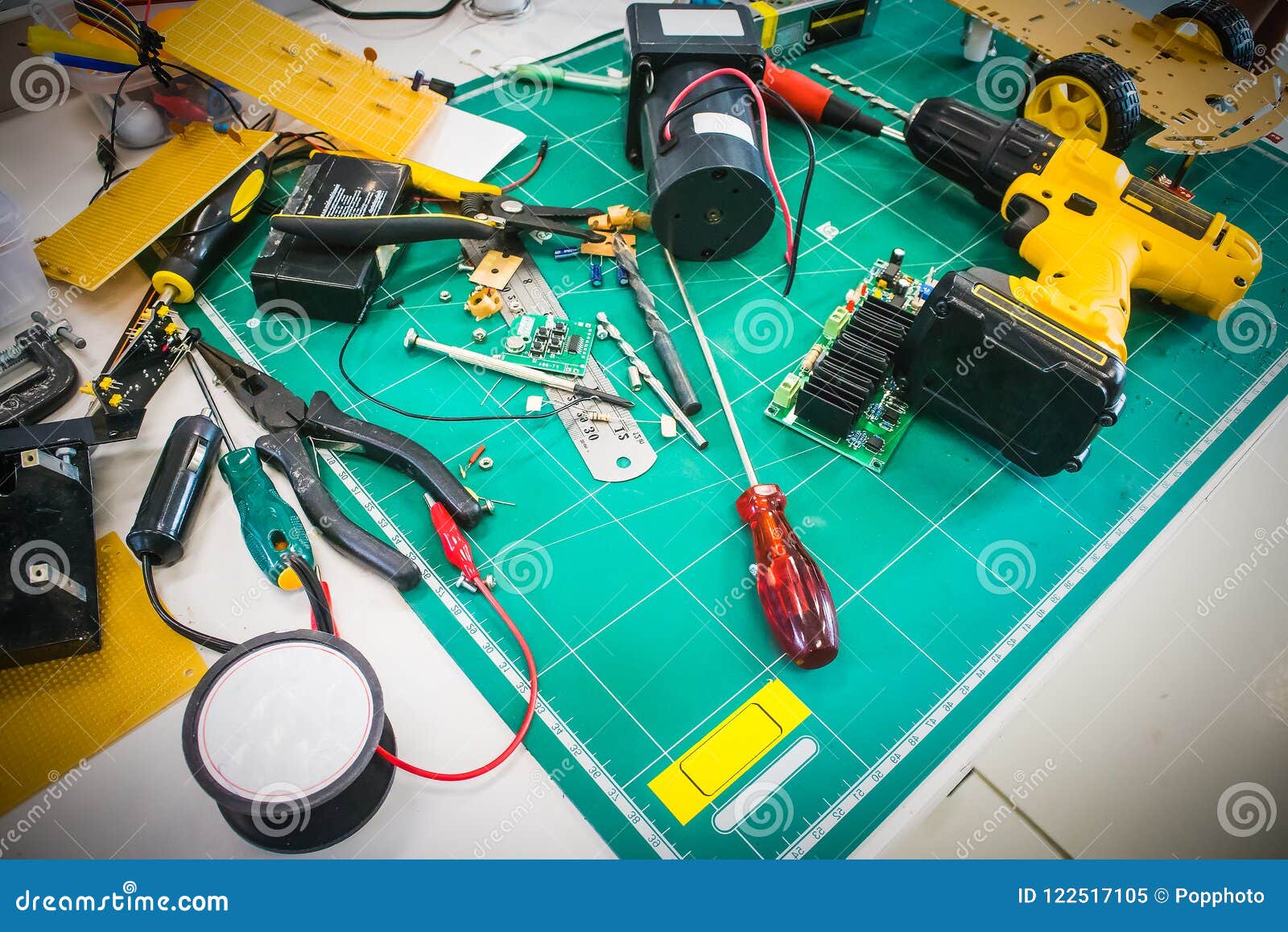 Engineer Tools for Repair Electronic Devices Close Up Stock Image ...