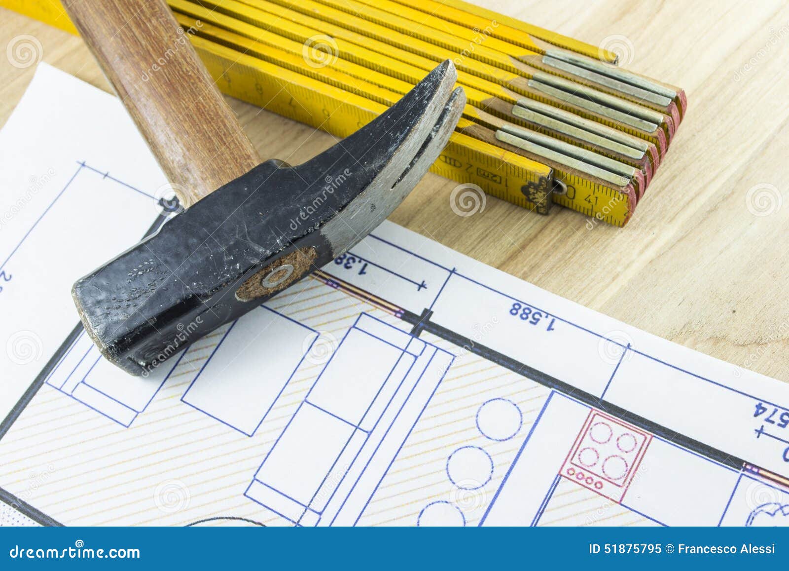 Engineer tools stock image. Image of project, horizontal - 51875795