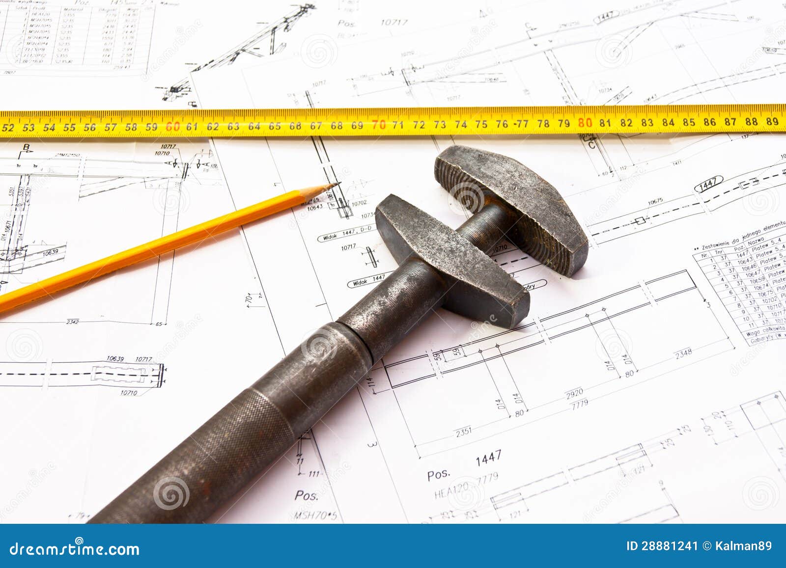 Engineer tools - wrench stock image. Image of building - 28881241