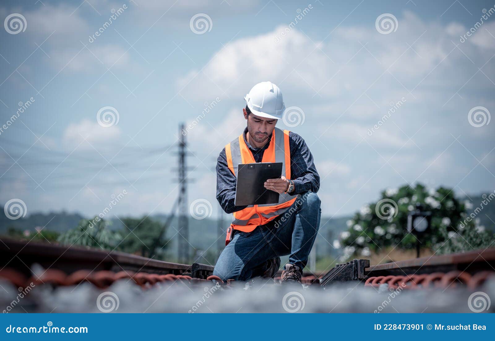 Engineer Under Discussion Inspection and Checking Construction Process ...