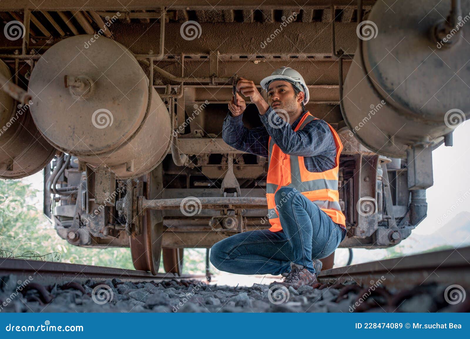 Engineer Under Discussion Inspection and Checking Construction Process ...