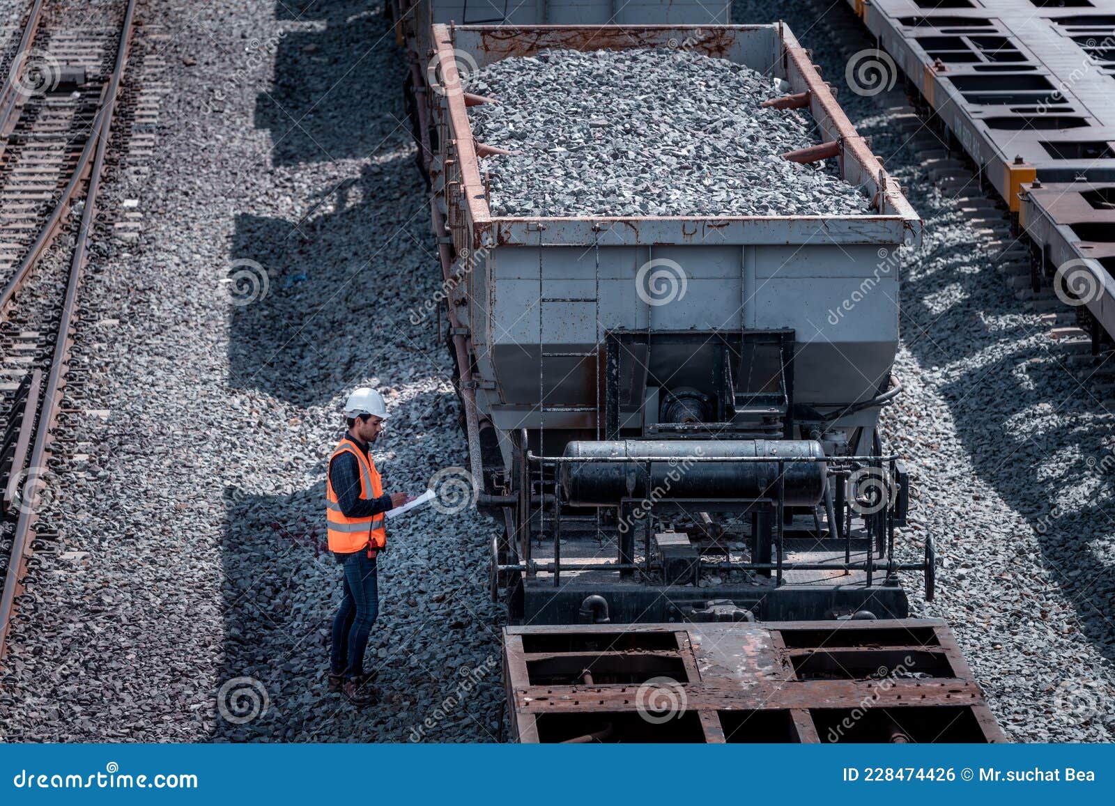 Engineer Under Discussion Inspection and Checking Construction Process ...