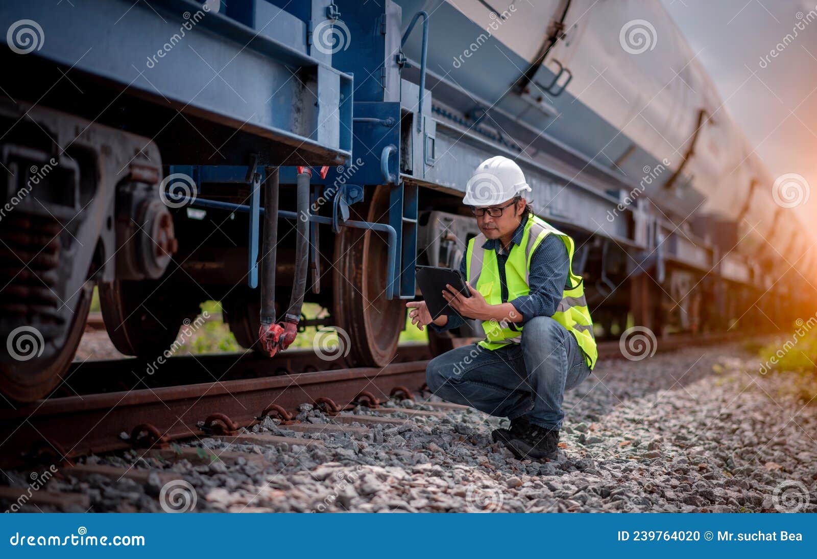 Engineer Under Discussion Inspection and Checking Construction Process ...