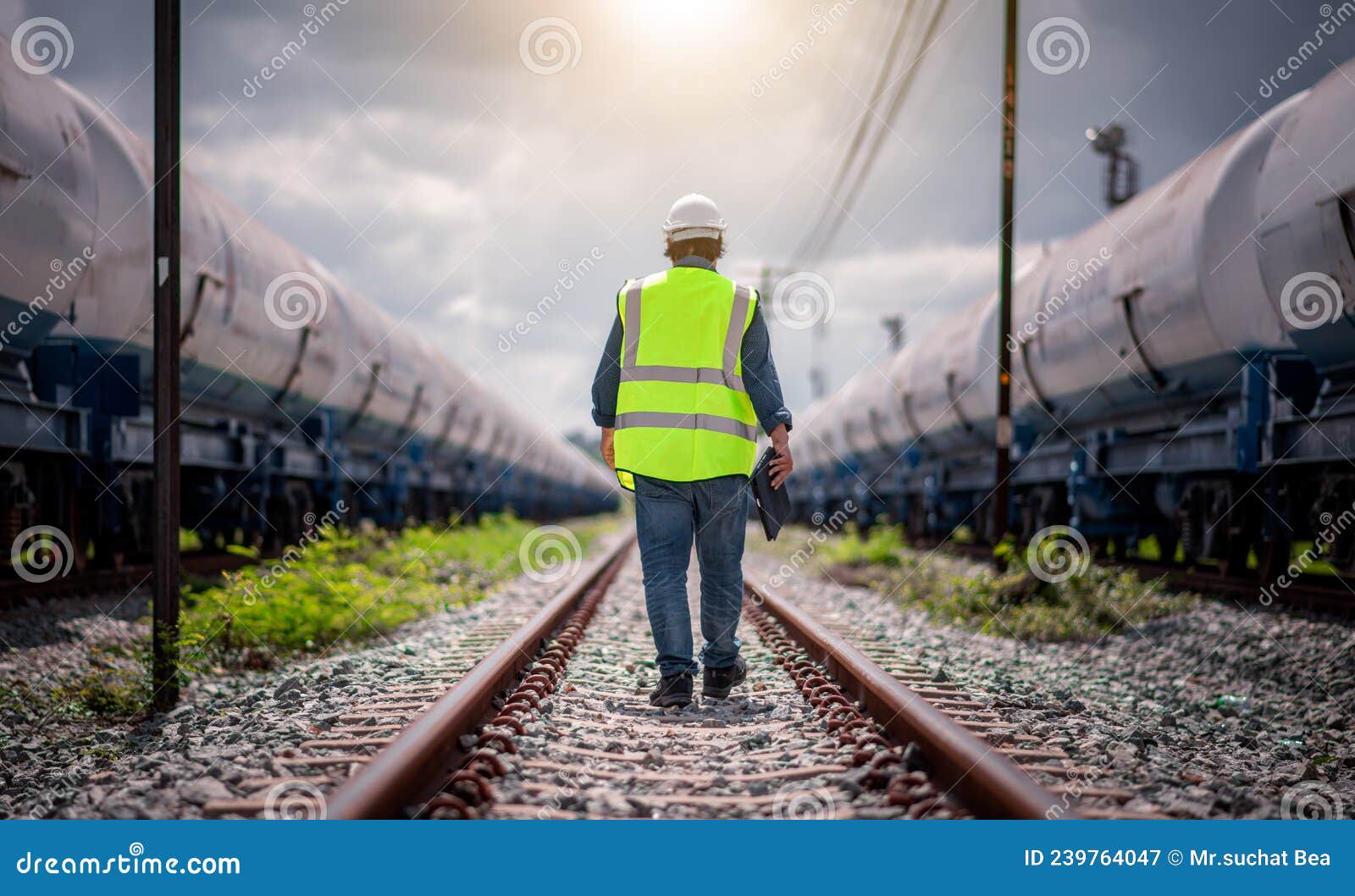 Engineer Under Discussion Inspection and Checking Construction Process ...