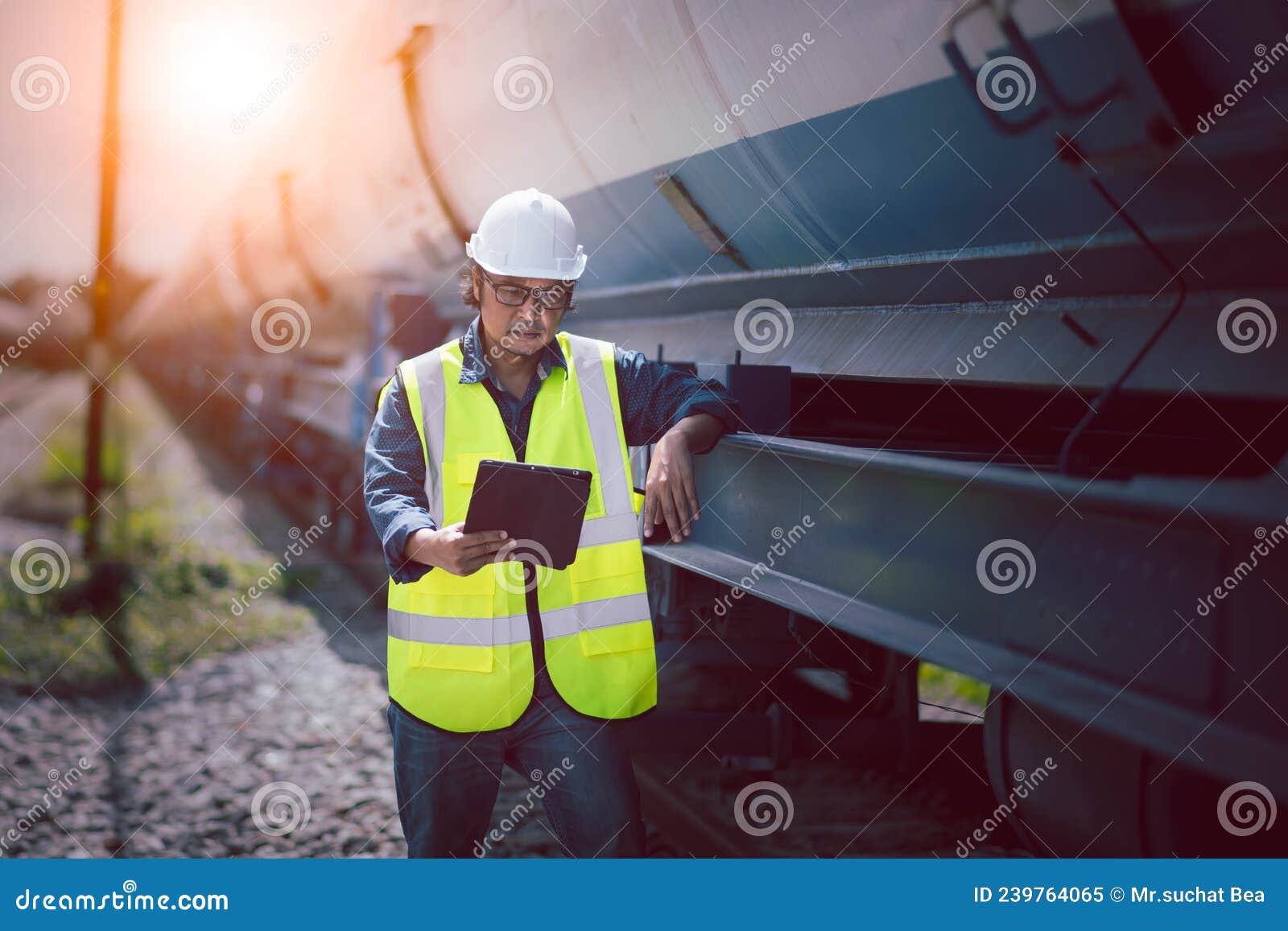 Engineer Under Discussion Inspection and Checking Construction Process ...
