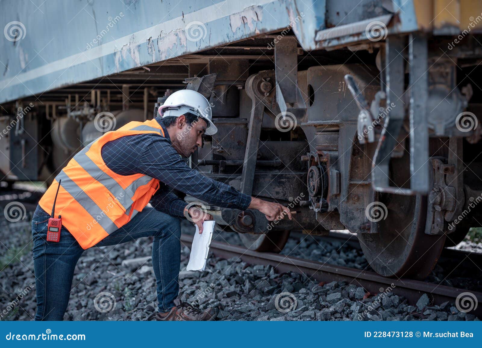 Engineer Under Discussion Inspection and Checking Construction Process ...