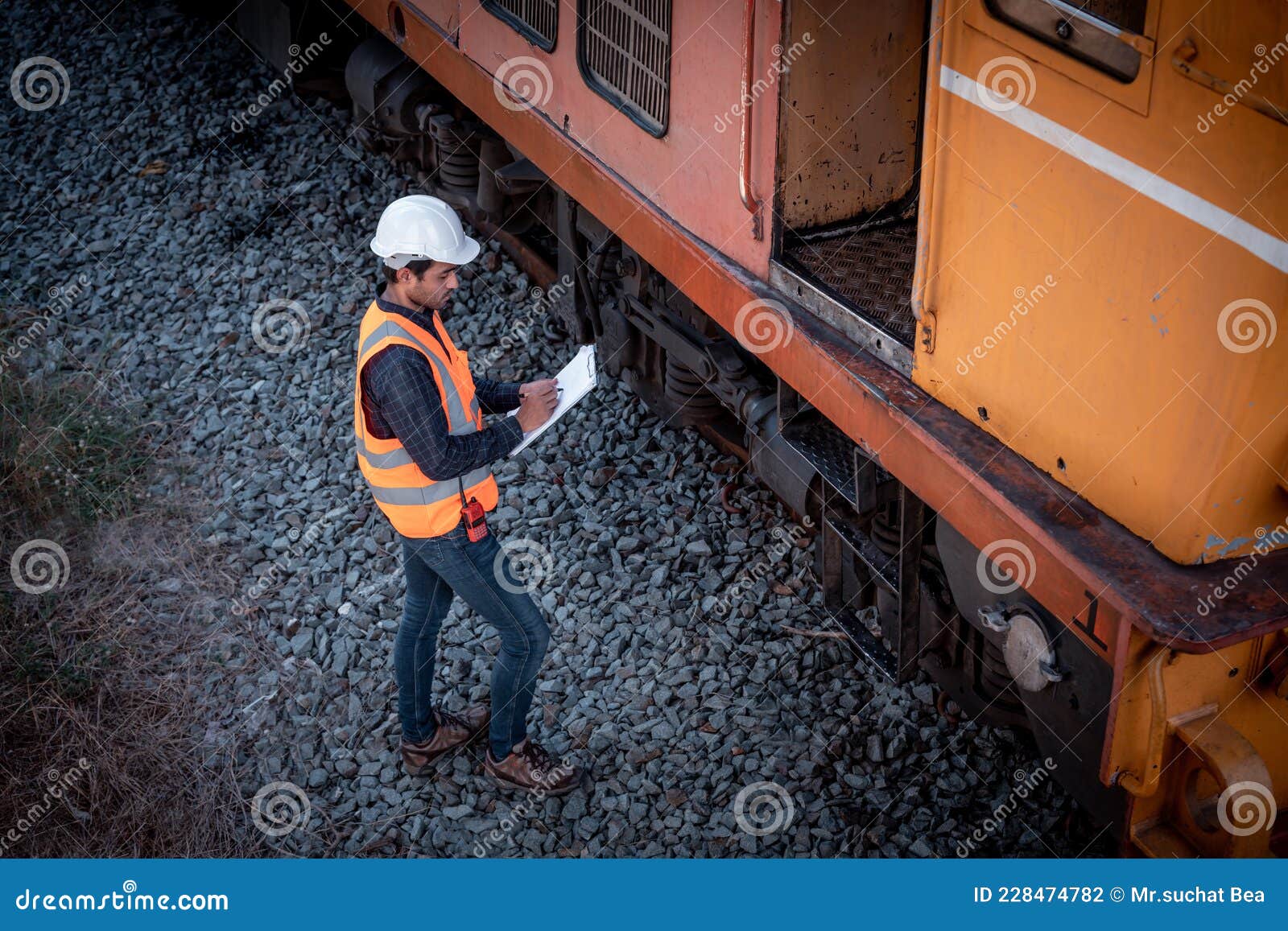 Engineer Under Discussion Inspection and Checking Construction Process ...