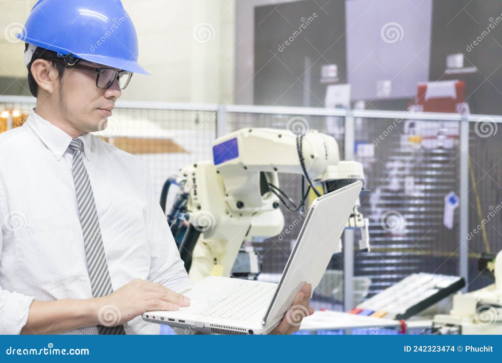 The Engineer Use Notebook Setup Program for Robotic in Material ...