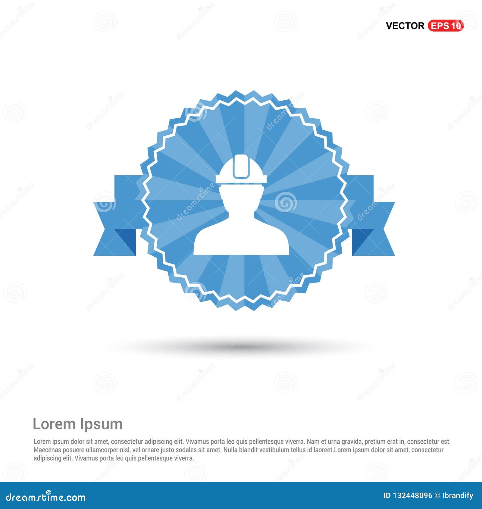 Engineer user Icon stock vector. Illustration of repairman - 132448096