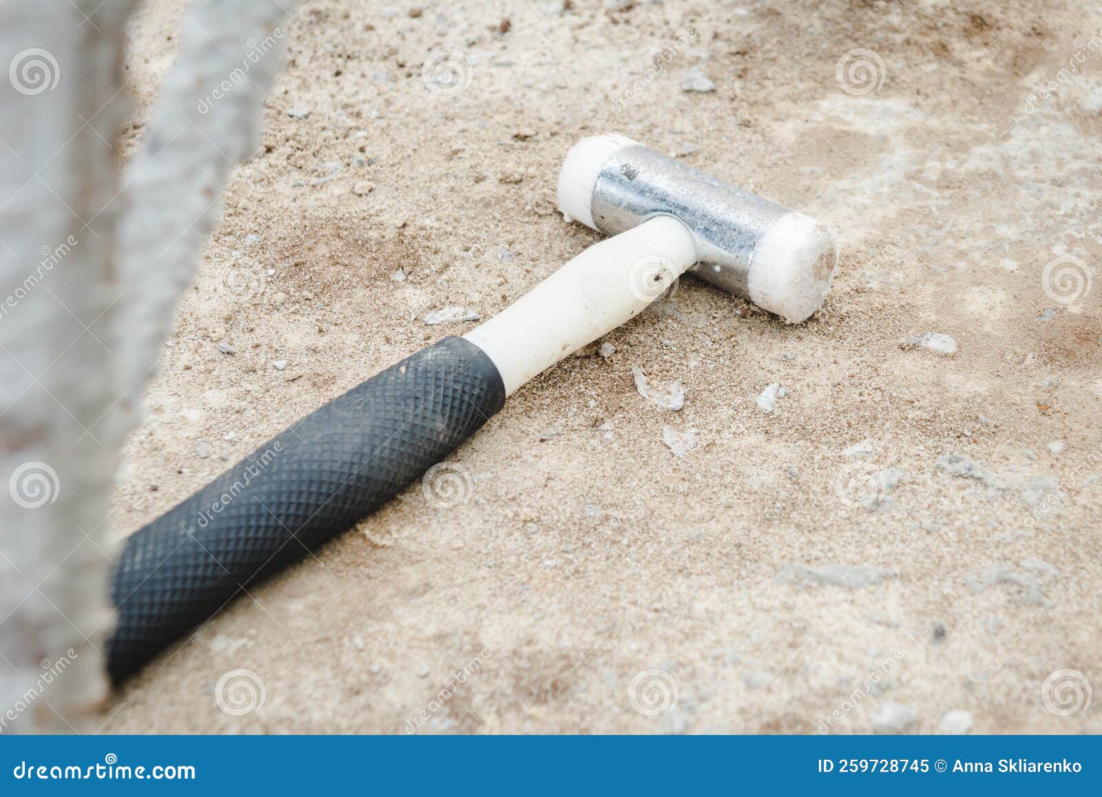 Construction Works. Seismic Test on Concrete Pile Stock Image - Image ...