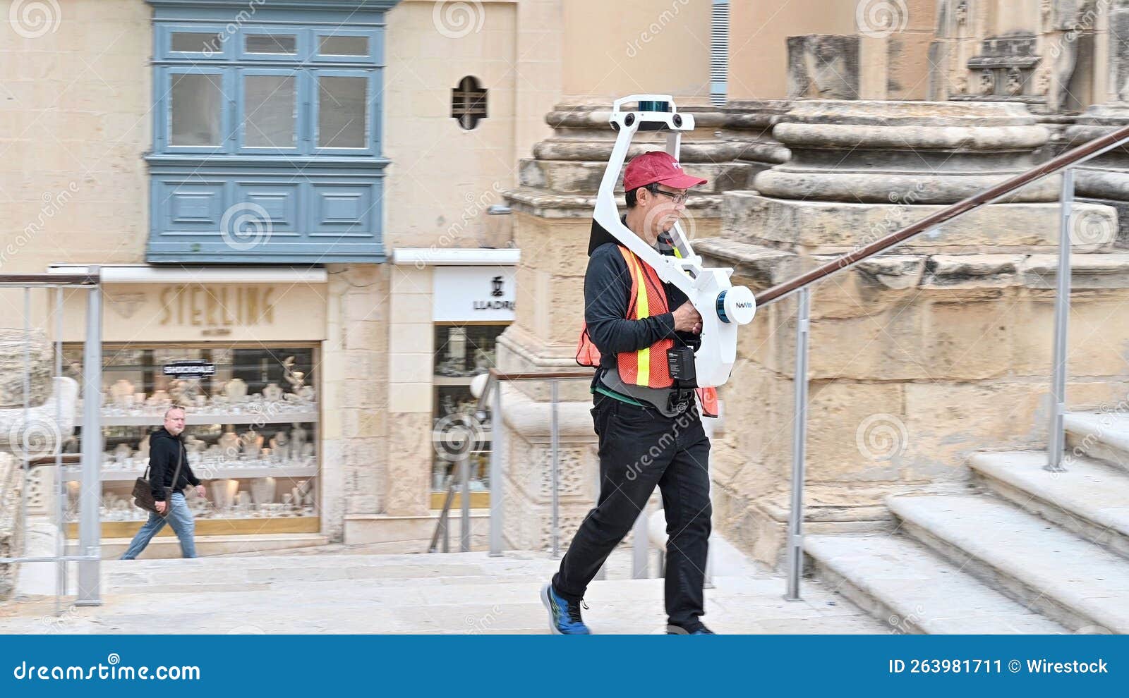 Engineer Using Wearable Mobile Mapping System Designed for 3D Laser ...