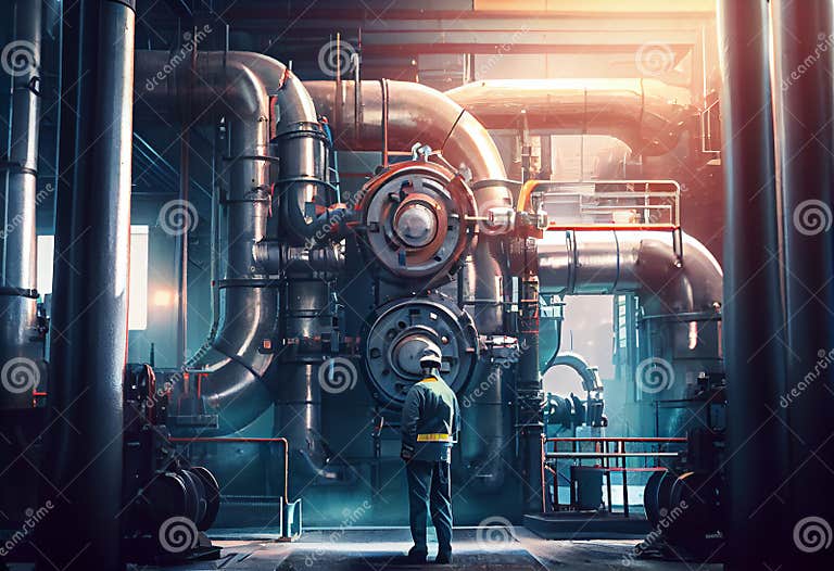 Engineer Verify the State of Work at the Facility Stock Photo - Image ...