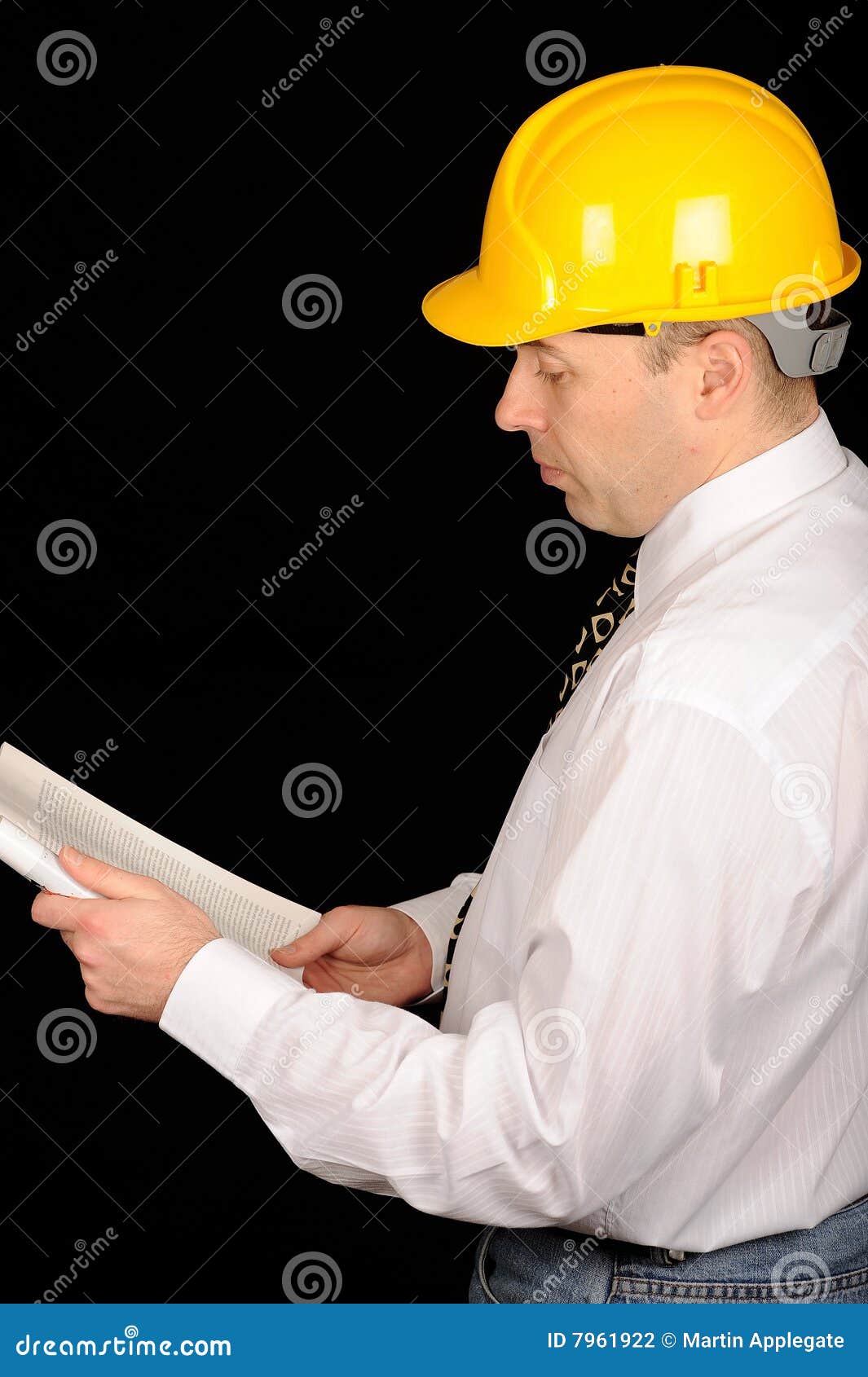 Engineer Wearing Safety Hat Stock Photo - Image of supervisor, hard ...