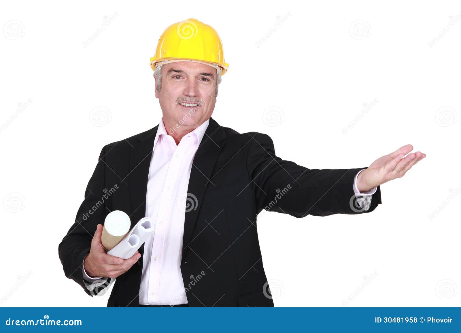 Engineer Welcoming a Client Stock Photo - Image of 6065, engineering ...