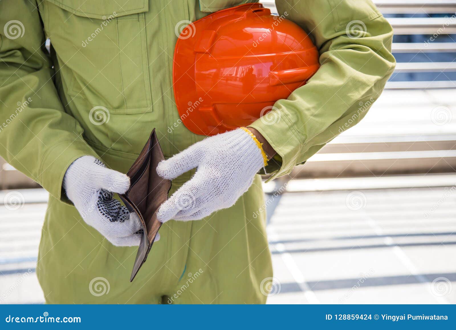 Engineer Well-dressed with Empty Wallet-broke. Stock Photo - Image of ...