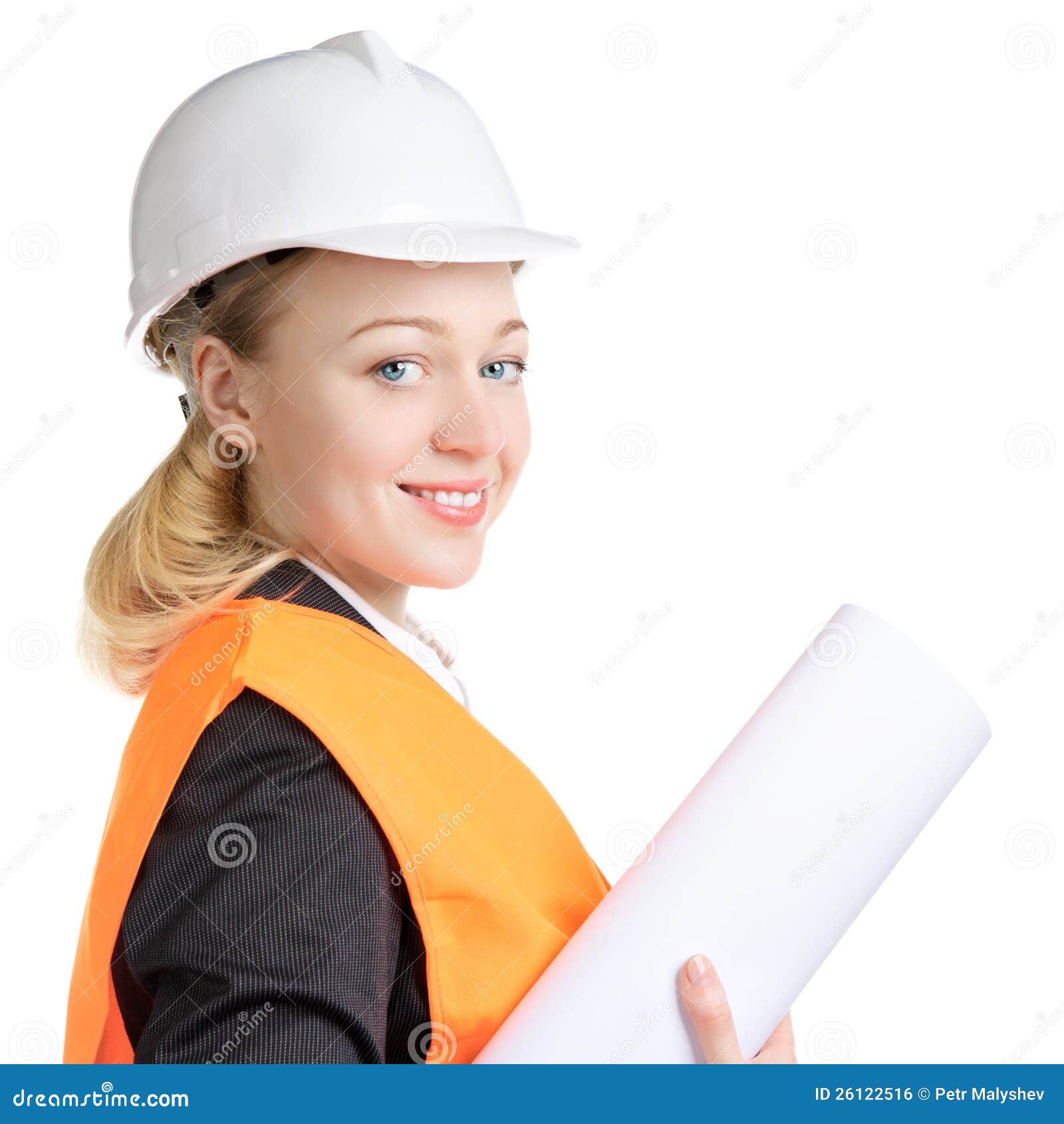 Engineer Woman stock photo. Image of designer, foreman - 26122516
