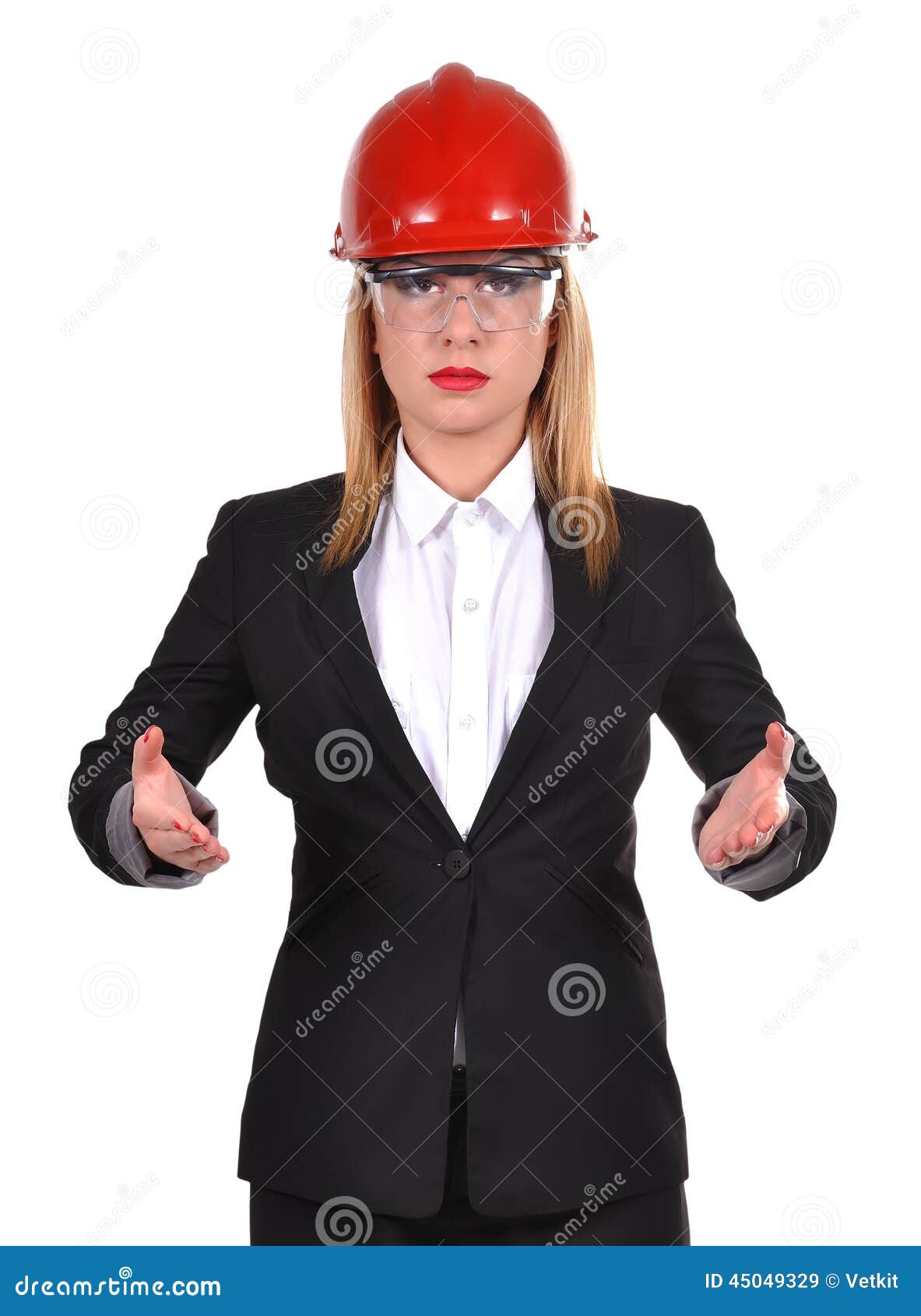 Engineer woman stock image. Image of people, portrait - 45049329