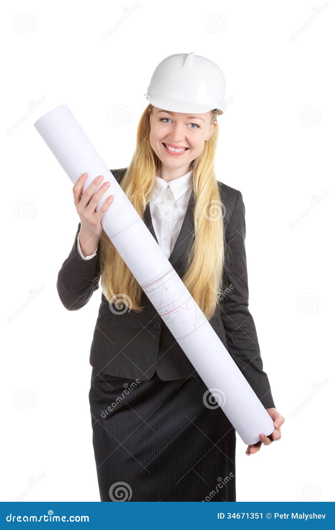 Engineer Woman stock image. Image of industry, construction - 34671351