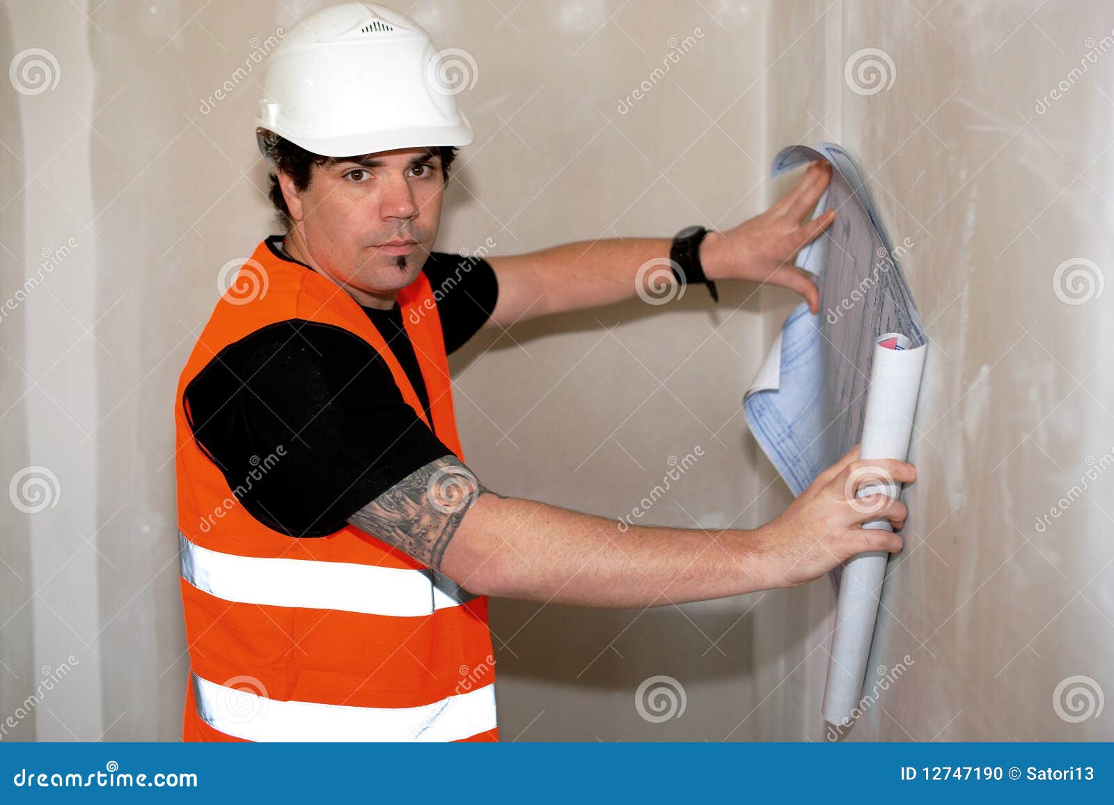 Engineer at work stock photo. Image of contractor, business - 12747190