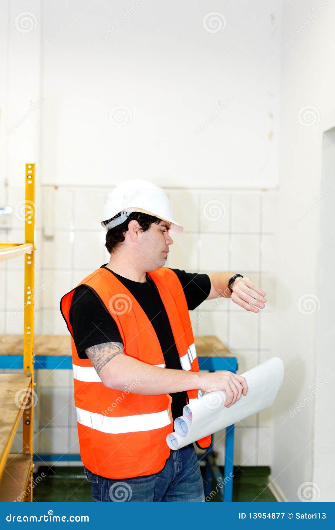 Engineer at work stock image. Image of construction, builder - 13954877