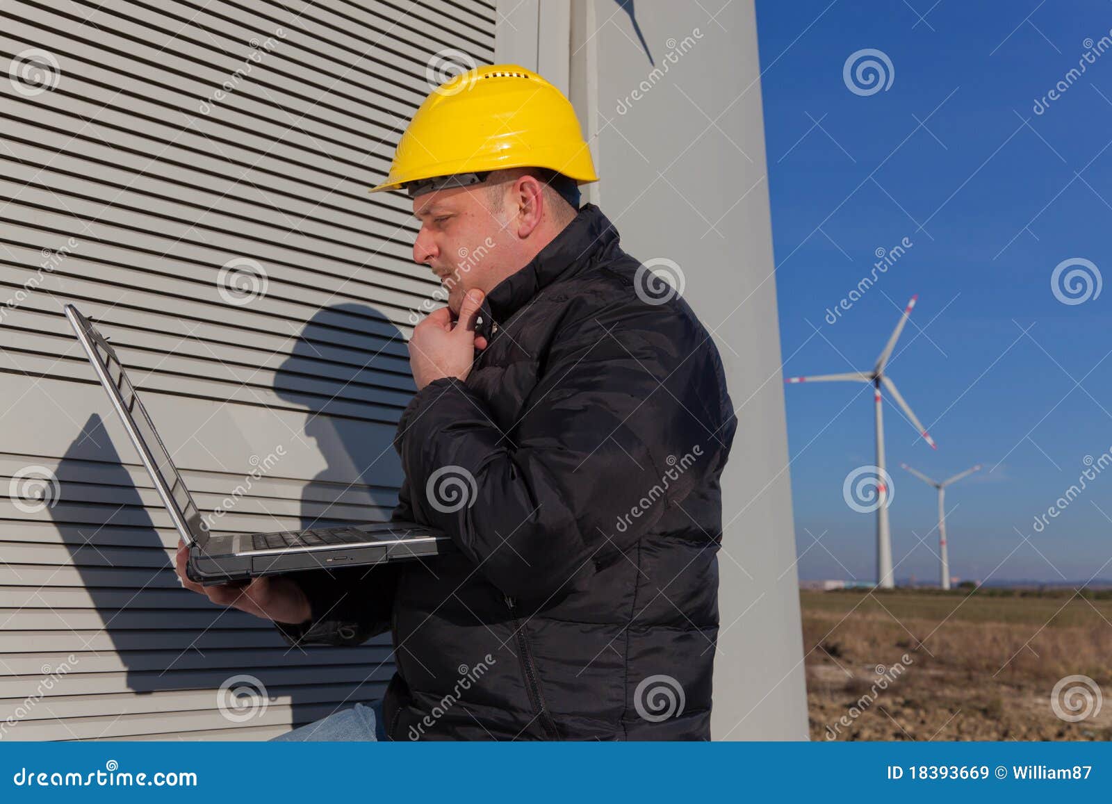 Engineer at Work stock image. Image of eolic, maintenance - 18393669
