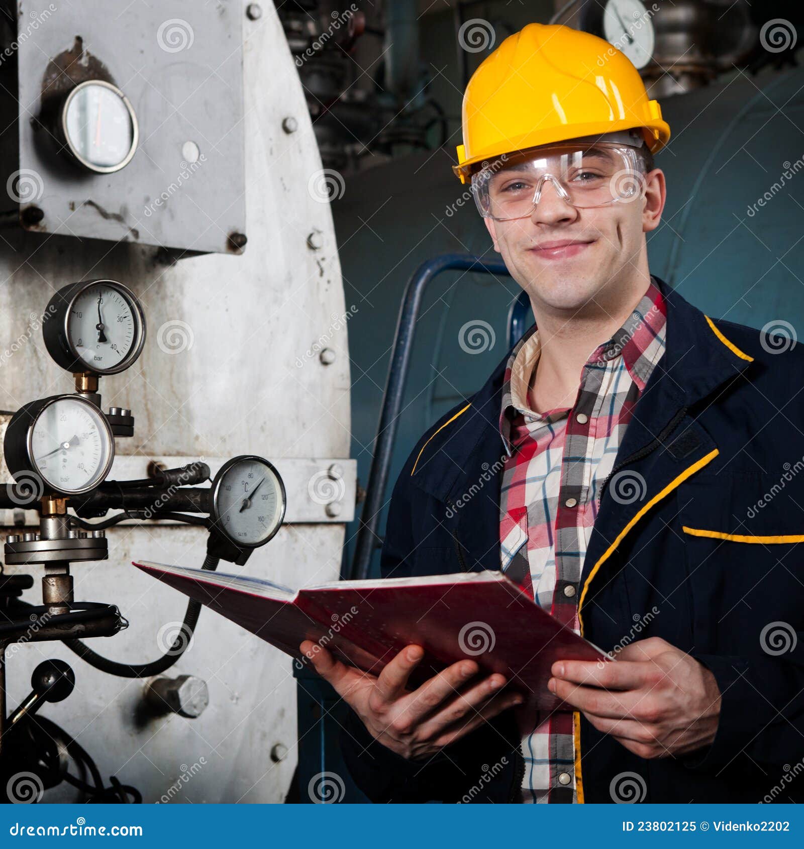 Engineer at work stock image. Image of industry, pressure - 23802125