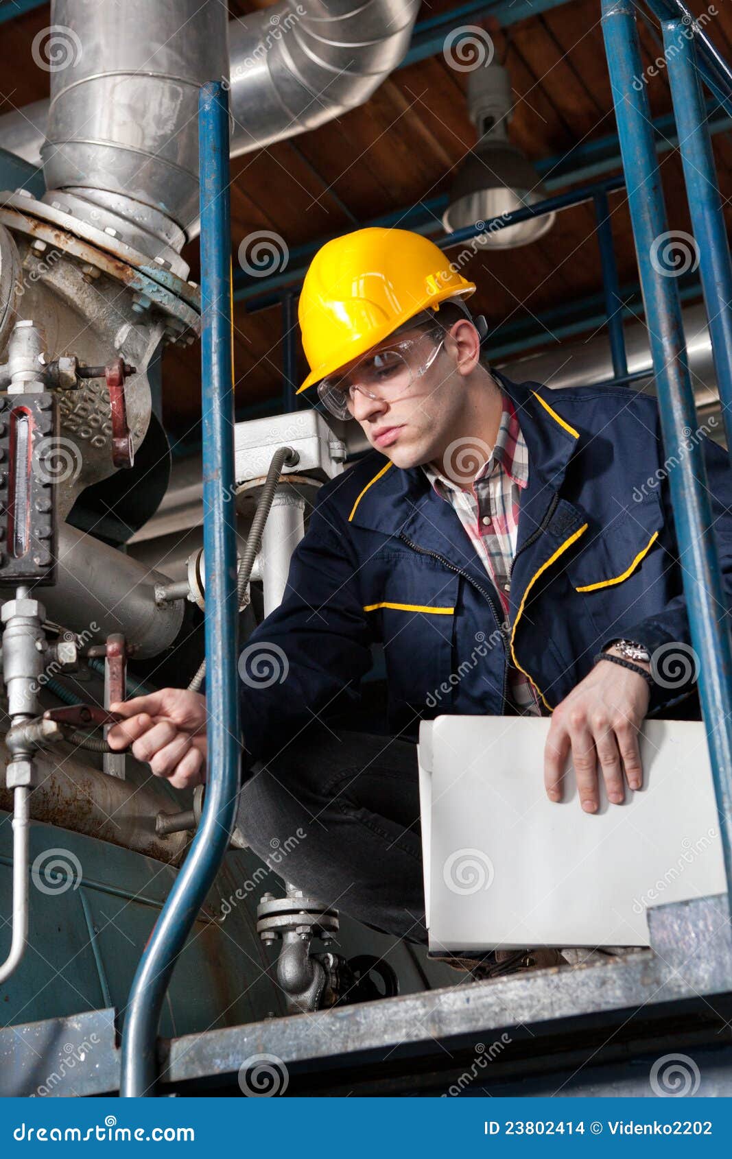 Engineer at work stock photo. Image of indoors, male - 23802414