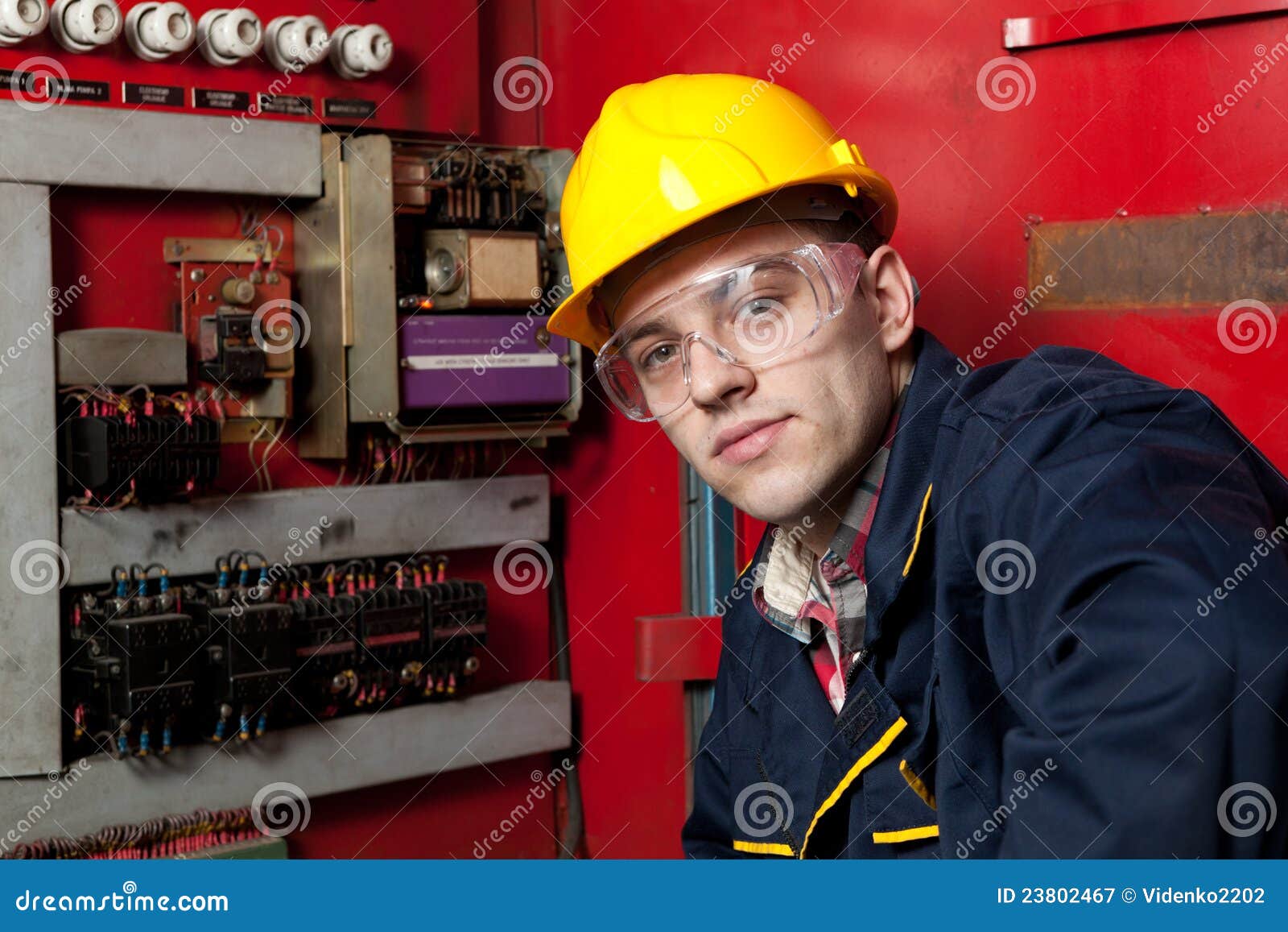 Engineer at work stock image. Image of pipe, steel, caucasian - 23802467