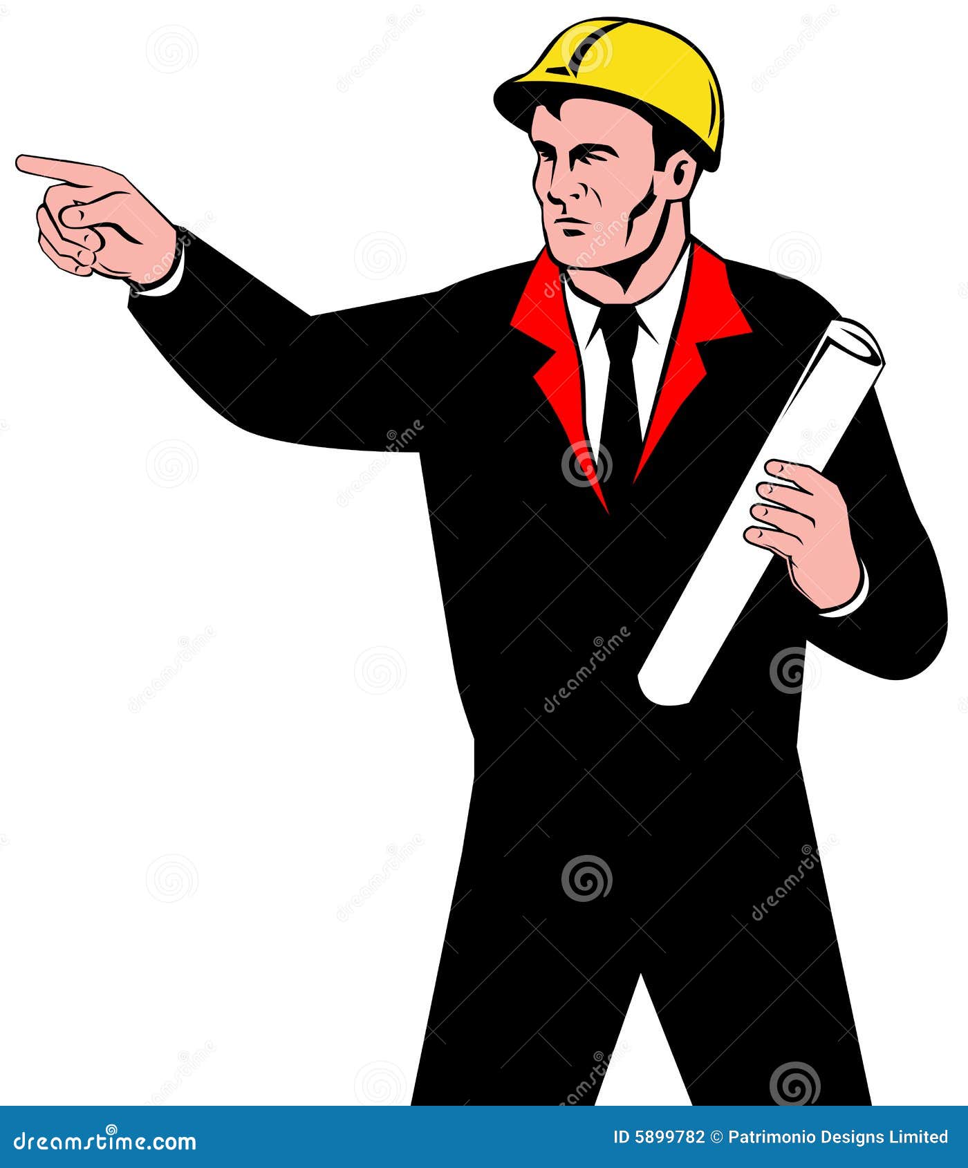 Engineer At Work Vector Illustration | CartoonDealer.com #5899782