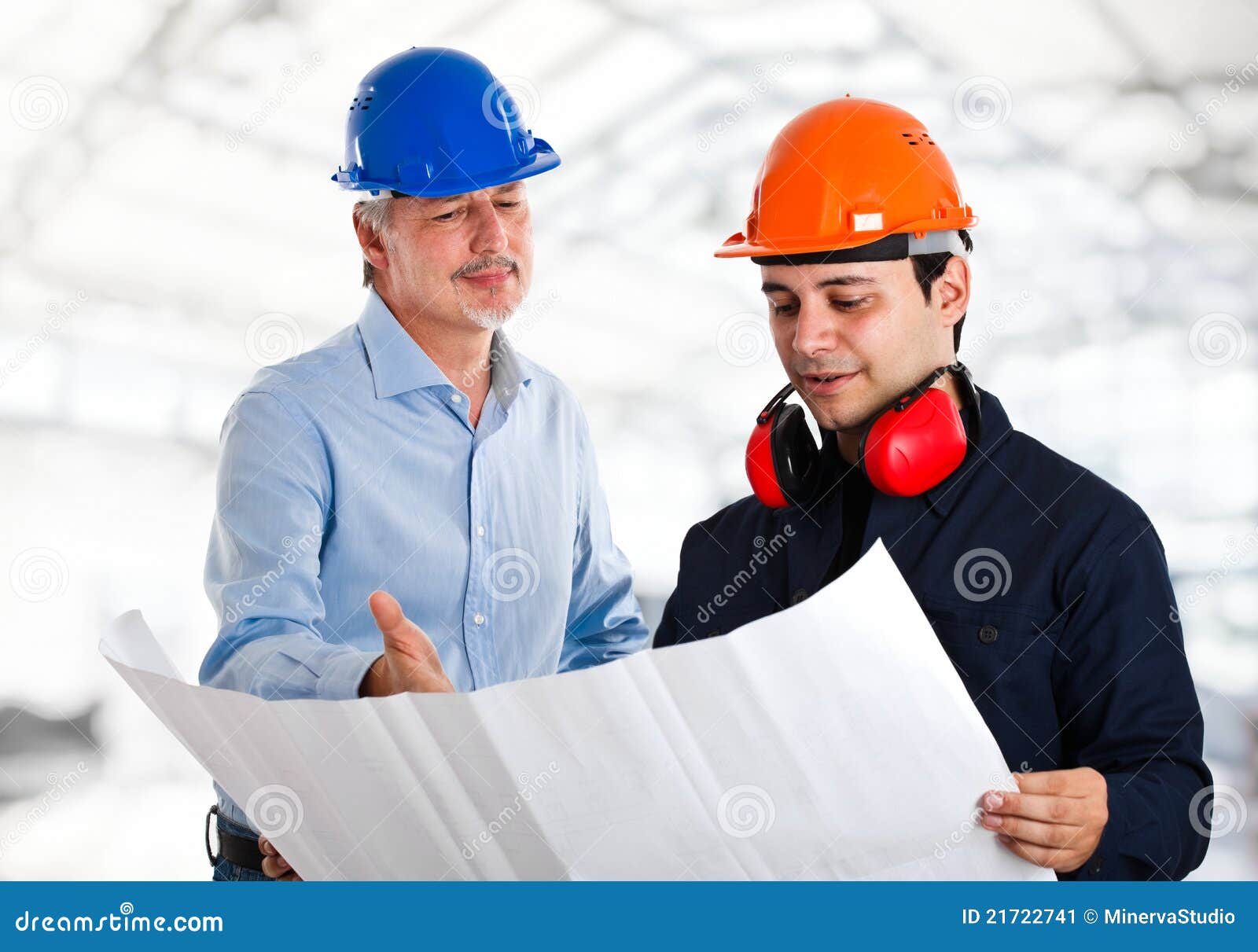 Engineer and worker stock image. Image of engineering - 21722741