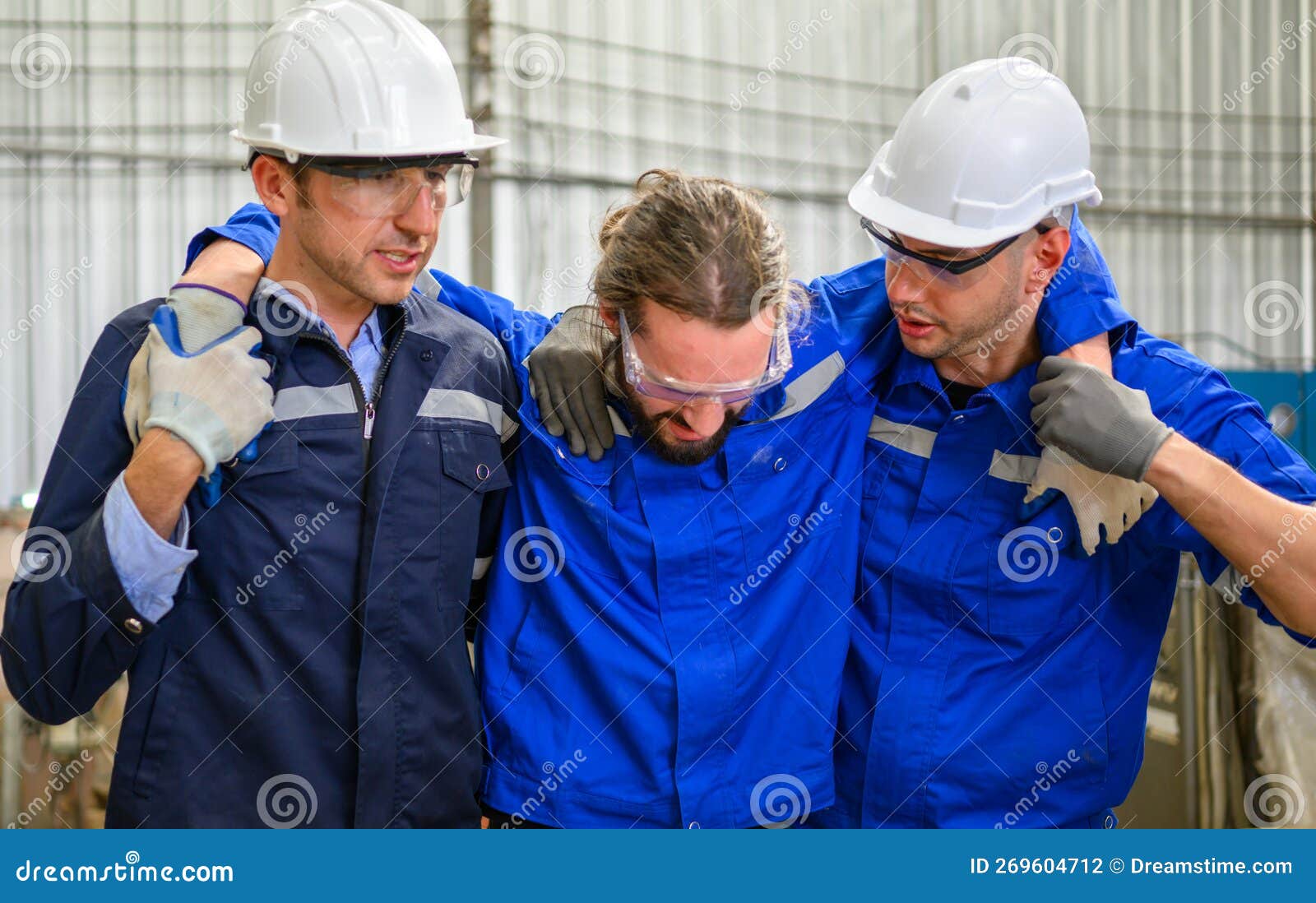 Engineer Worker with Accident at Factory Stock Photo - Image of ...