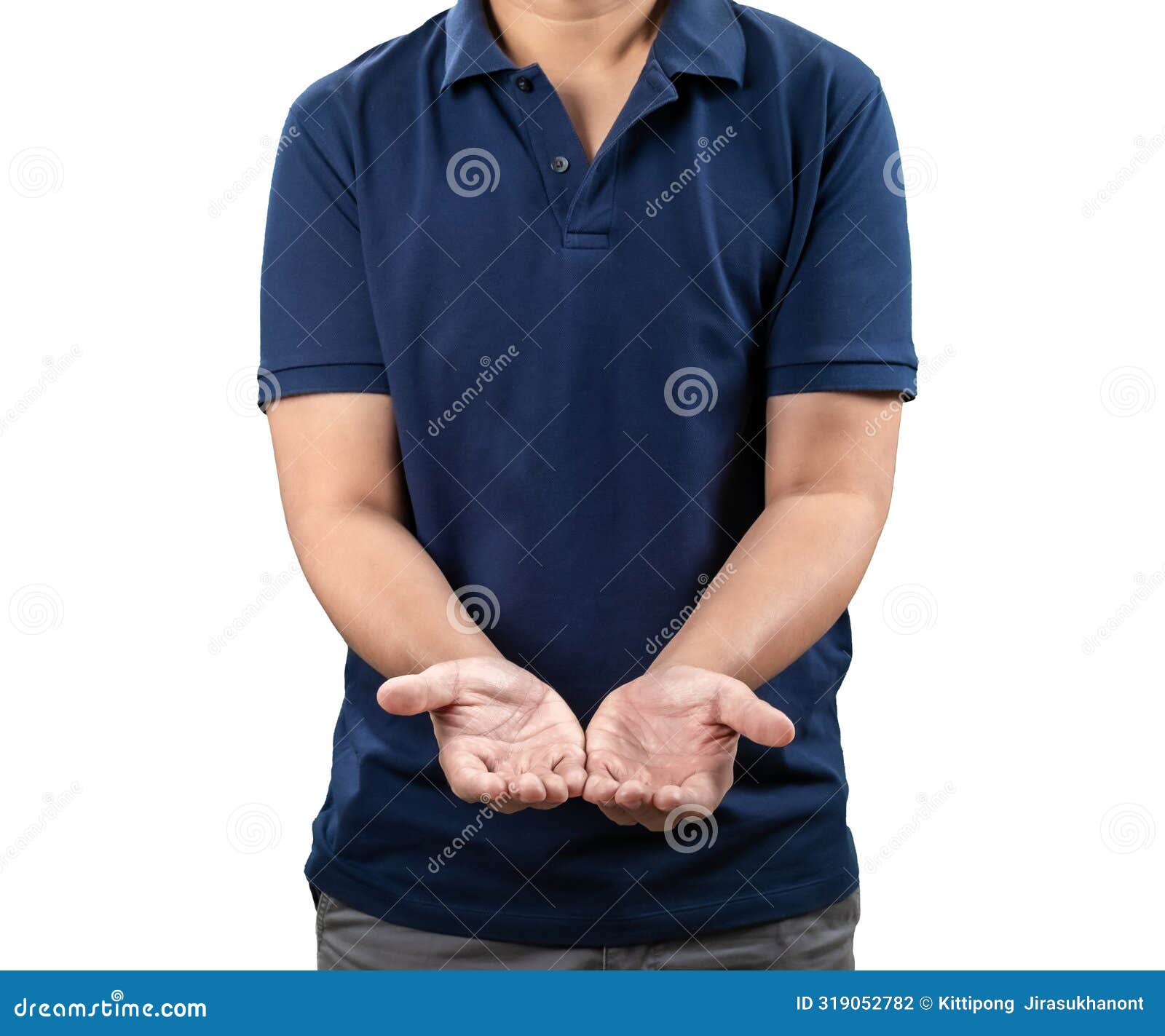 Engineer or Worker Extend Empty Hand Stock Photo - Image of handyman ...