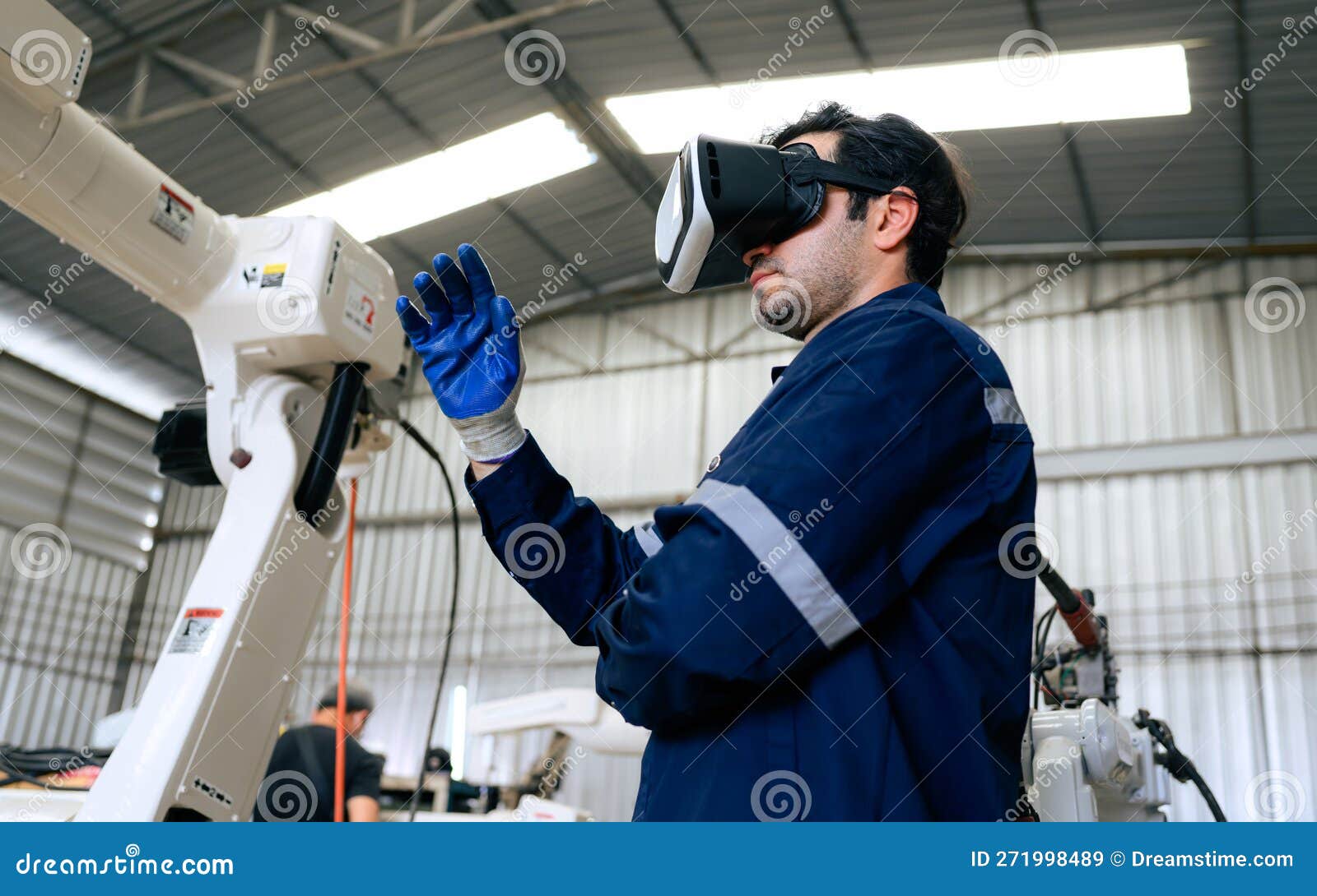 Engineer Worker with Industrial Technology Stock Image - Image of ...
