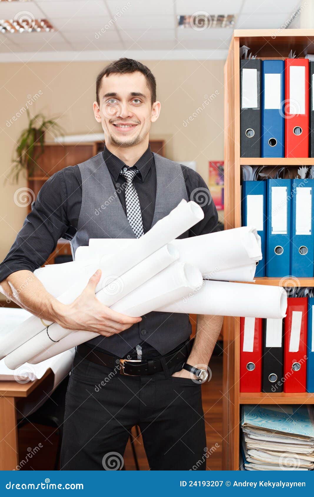 Engineer worker in office stock image. Image of entrepreneur - 24193207