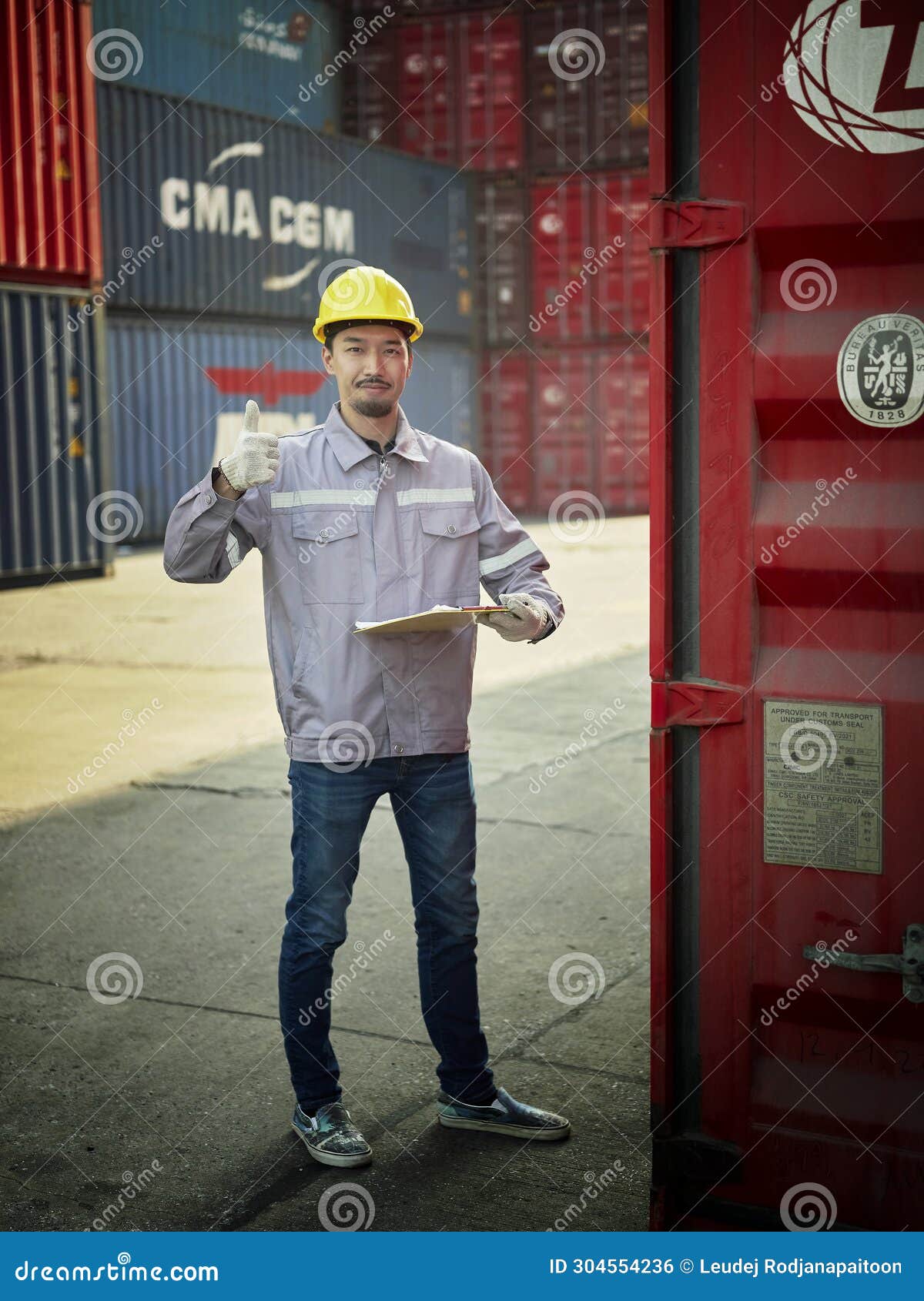 Engineer or Worker is Writing and Check on Checklist Document Stock ...