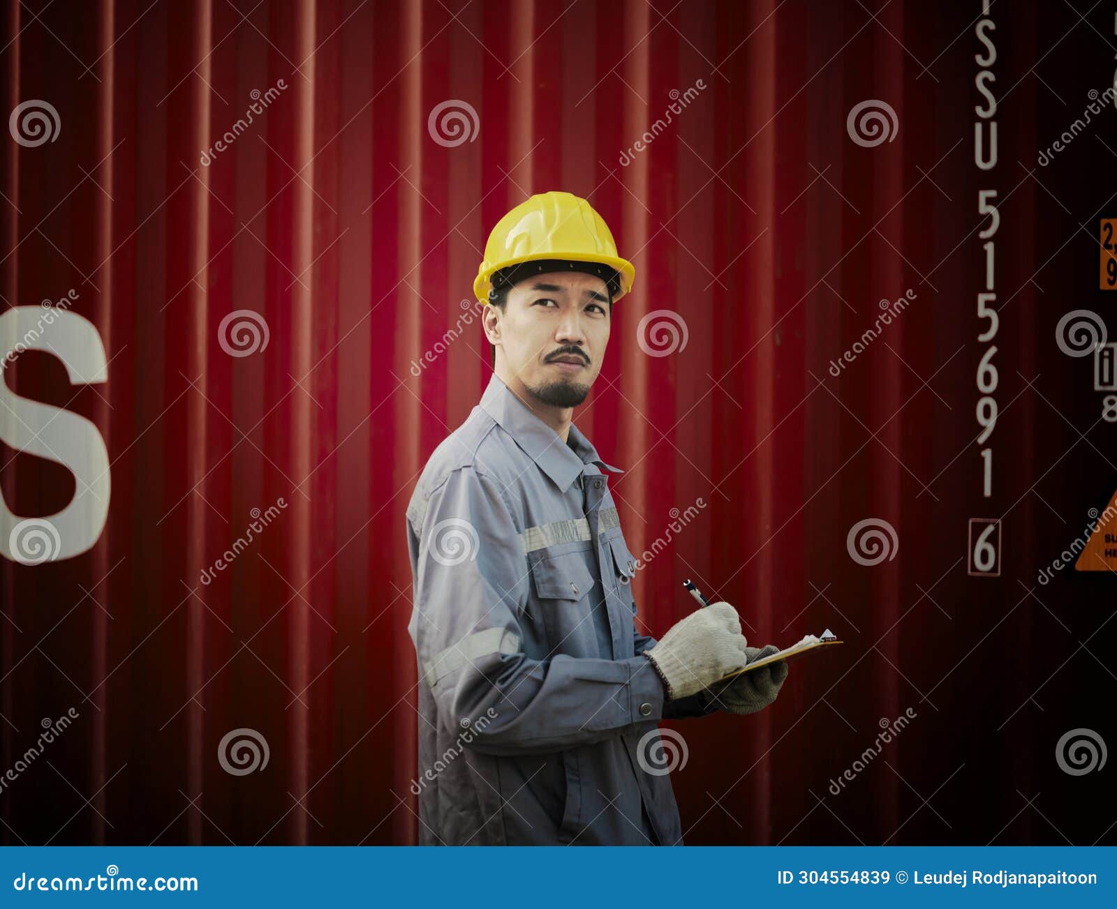 Engineer or Worker is Writing and Check on Checklist Document Stock ...