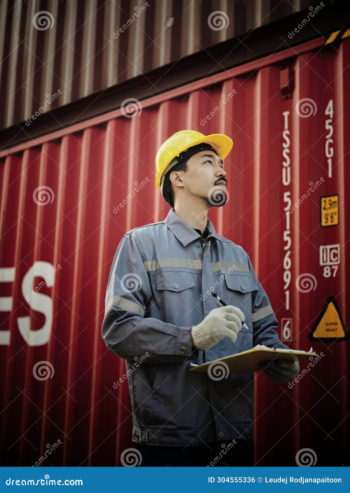 Engineer or Worker is Writing and Check on Checklist Document Stock ...