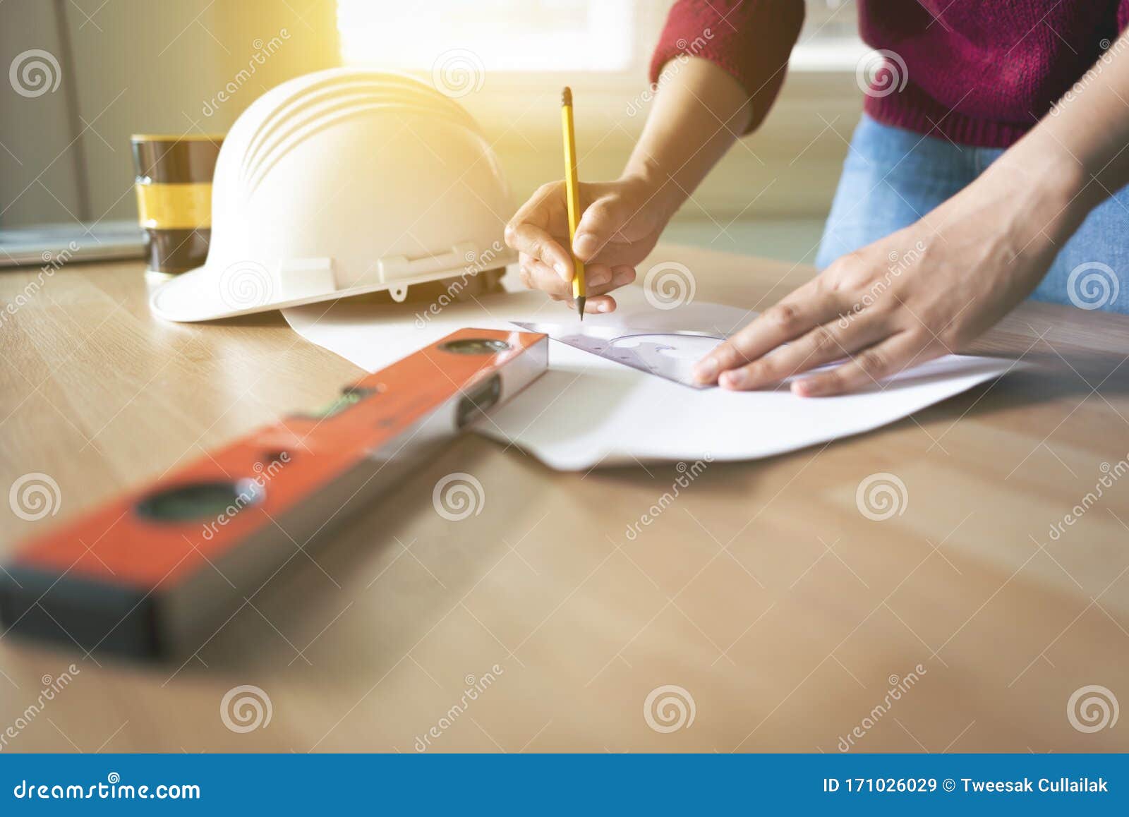 An engineer is working stock image. Image of mechanical - 171026029