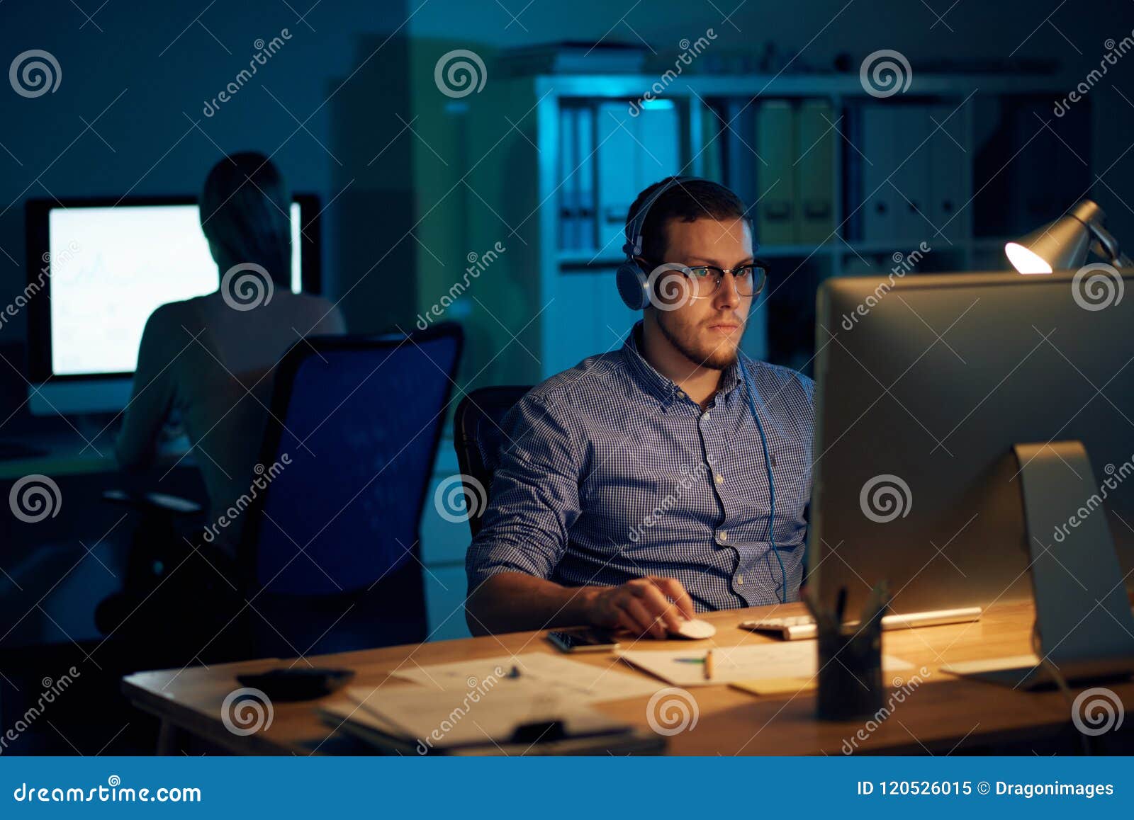 Engineer working late stock image. Image of deadline - 120526015