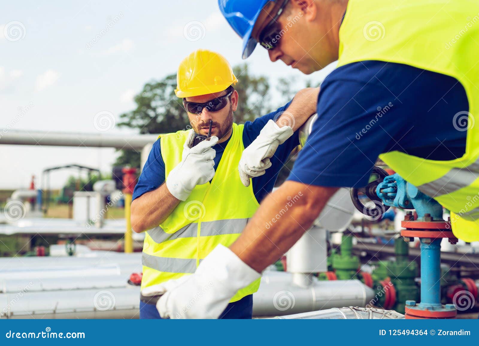 Controlling Employees In Production Centre Royalty-Free Stock ...